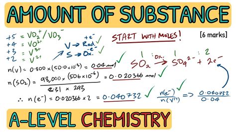 Amount Of SubstanceVery Difficult A Level Chemistry Past Paper