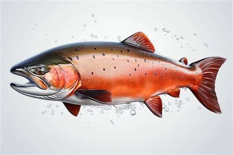 Premium AI Image UltraRealistic Salmon Isolated On Transparent Background