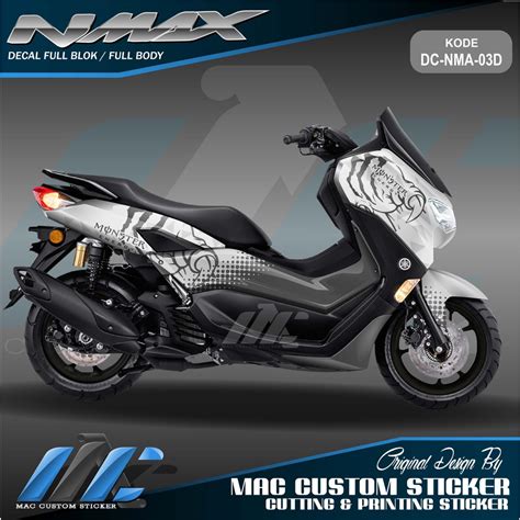 Jual DECAL NMAX NEW STIKER FULL BLOK NMAX 2020 2021 2022 DC NMA 03