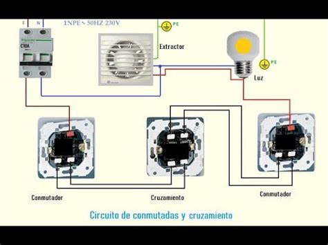 Circuito De Conmutadas Y Cruzamiento Esquemas Electricos Circuito