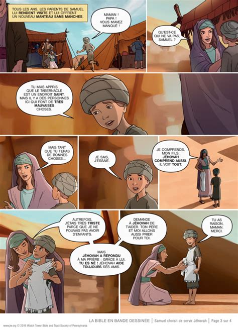 Samuel choisit de servir Jéhovah La Bible en bande dessinée