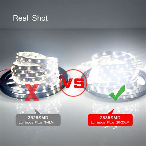 6 Colors DC 12V 5M 300LEDs 2835 SMD More Brighter Than 3528 3014 SMD