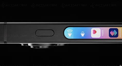 Concept iPhone 16 Pro Max un écran sur le bord vidéo