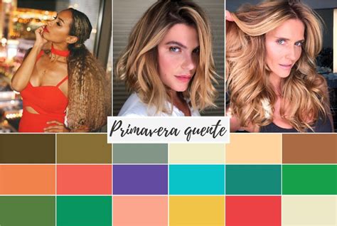 Colorimetria Primavera Quente Cabelo Primavera Tons De Pele Quentes