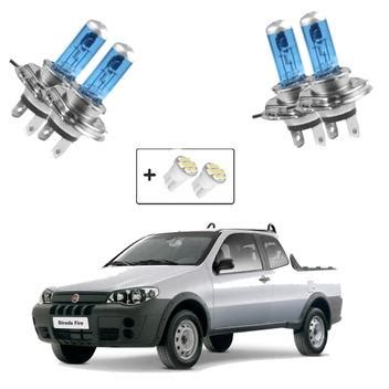 Kit Lâmpadas Halógenas Super Branca H7 H7 Farol Baixo e Alto Strada