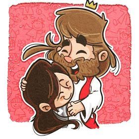 Minha Herança Você é Filha Amada de Deus Arte jesus