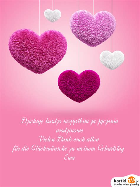 Dzi Kuj Bardzo Wszystkim Za Yczenia Urodzinowe Darmowe Kartki