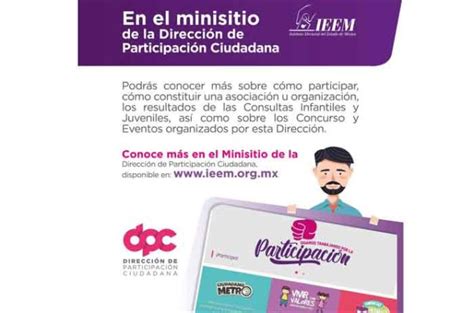 Entérate Cuenta IEEM con micrositio sobre mecanismos de