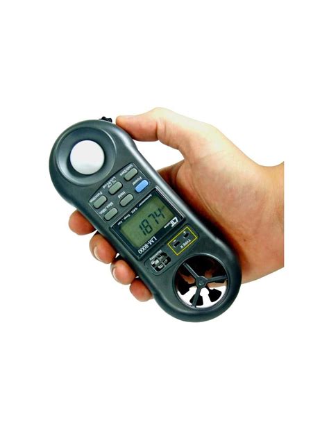 Anemômetro Termohigro Luxímetro Digital LM 8000 Lutron