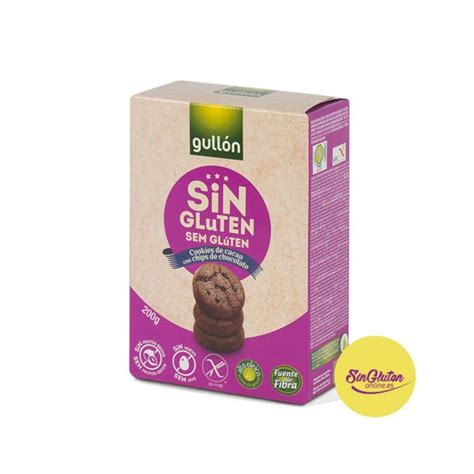 Cookies de cacao con chips de choco Sin Gluten Gullón