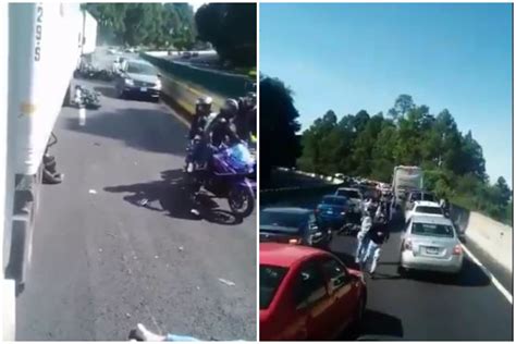 VIDEO Captan momento en que ocurre el accidente en la México