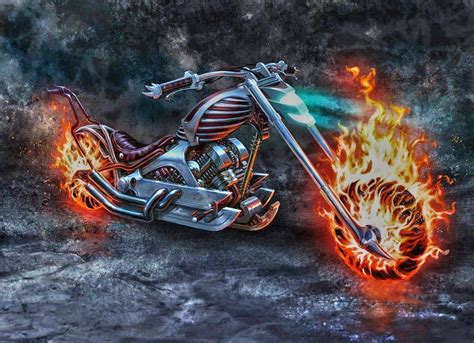 Ghost Rider Bike Wallpaper