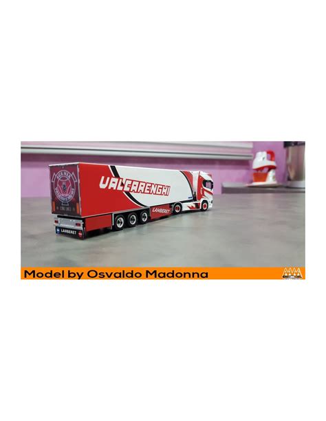Valcarenghi Scania S500 Red Model Truck Decals 1 87 Max Model