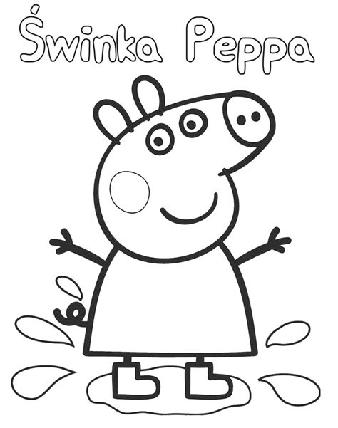 Kolorowanka Winka Peppa W Ka U Y