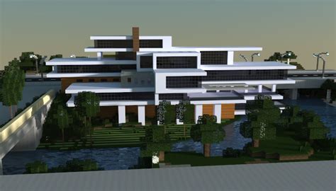 Minecraft Schematics Mansion Modern House Mansion