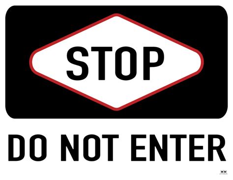 Do Not Enter Signs Free Printable Signs Printabulls