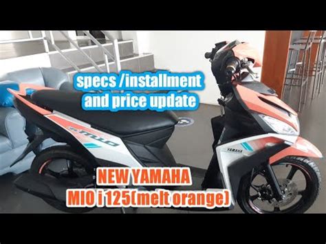 YAMAHA MIO I 125 2022 NEW COLOR Melt Orange SPECS INSTALLMENT AND