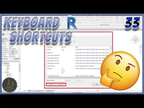 Keyboard Shortcuts In Revit Hotkeys Revit Tutorial Youtube