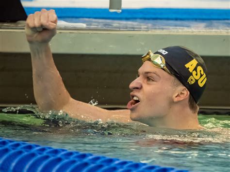 Ncaa Men S Championships Leon Marchand Goes For With Breast Record