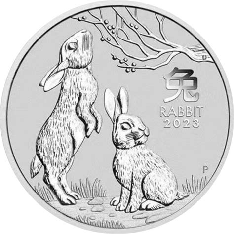 Australien Lunar III 2023 Jahr Des Hasen 1 Oz Silber 40 36