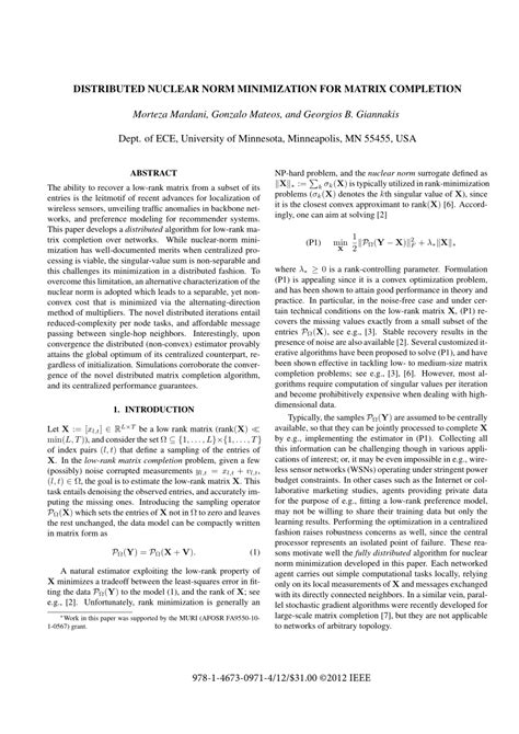 pdf distributed nuclear norm minimization for matrix completion