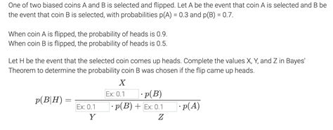 help me find the values of x y and z please one of two biased course hero