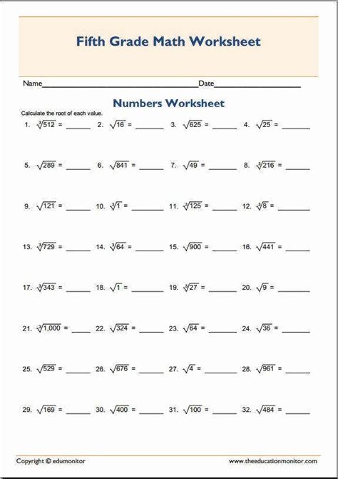 Solving Square And Cube Root Equations Worksheets