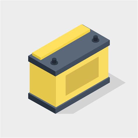 Illustrated Isometric Car Battery 42340397 Vector Art At Vecteezy