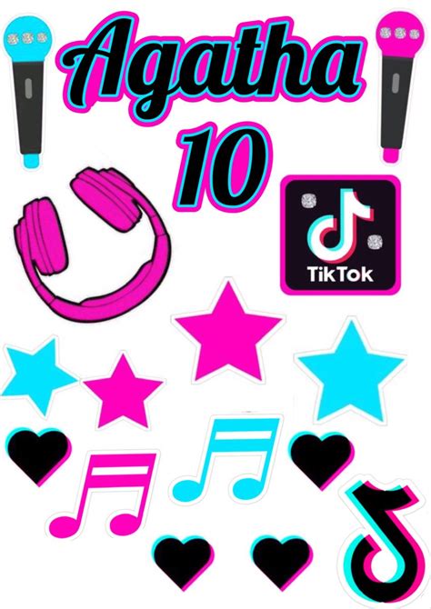 Detalhe 122 Imagem Topo De Bolo Tik Tok Rosa Br Thptnganamst Edu Vn