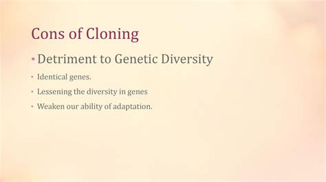 Cloning Humans Cons