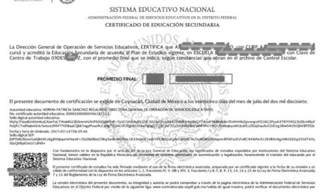 Imprime Tu Certificado De Secundaria Gratis Ayuda Gob