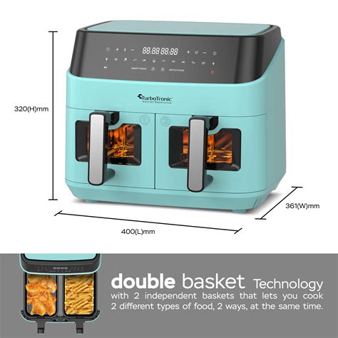 TT DAF6W Double Basket Air Fryer With Windows
