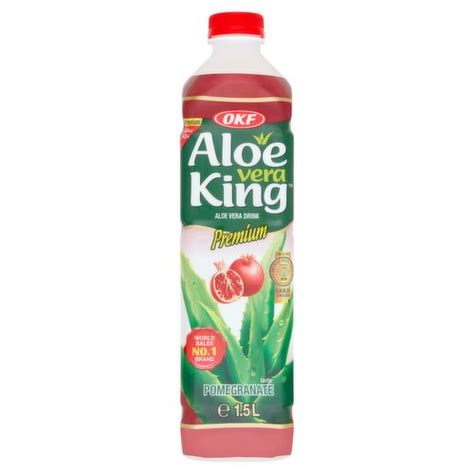Okf Aloe Vera King Aloe Vera Drink Premium Pomegranate Taste L