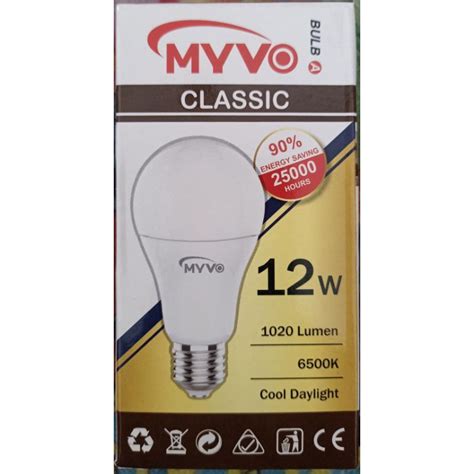 Jual LED Myvo 12 Watt Classic Garansi 1 Th SNI Shopee Indonesia