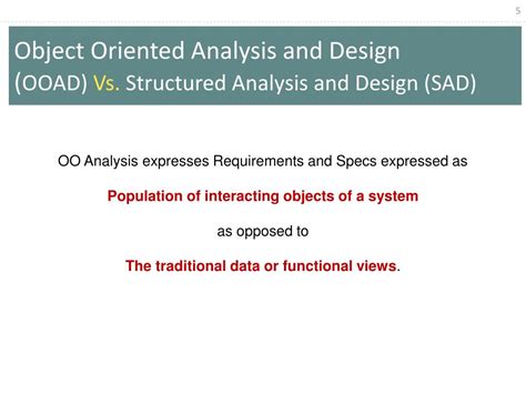 ppt chapter 6 structured vs object oriented analysis and design powerpoint presentation id