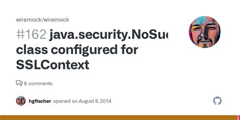 Java Security NoSuchAlgorithmException Class Configured For SSLContext
