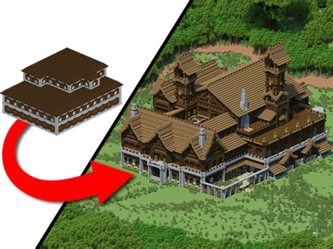 EPIC Woodland Mansion Transformation Minecraft Project Minecraft