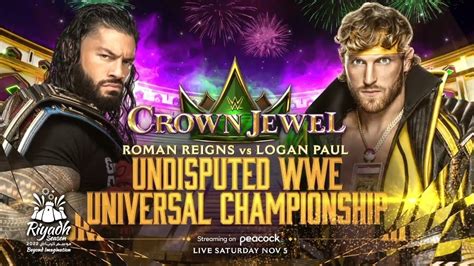 Roman Reigns Vs Logan Paul Crown Jewel Wwe K Gameplay