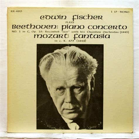 Beethoven Piano Concerto No 1 In C Op 15 Mozart Fantasia In C K