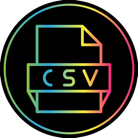 Csv File Format Icon Vector Art At Vecteezy