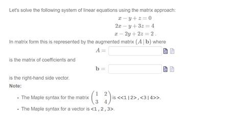 solved let s solve the following system of linear equations