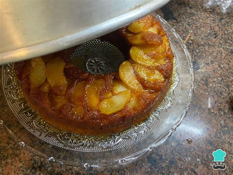 Torta invertida de manzana con aceite Receta FÁCIL