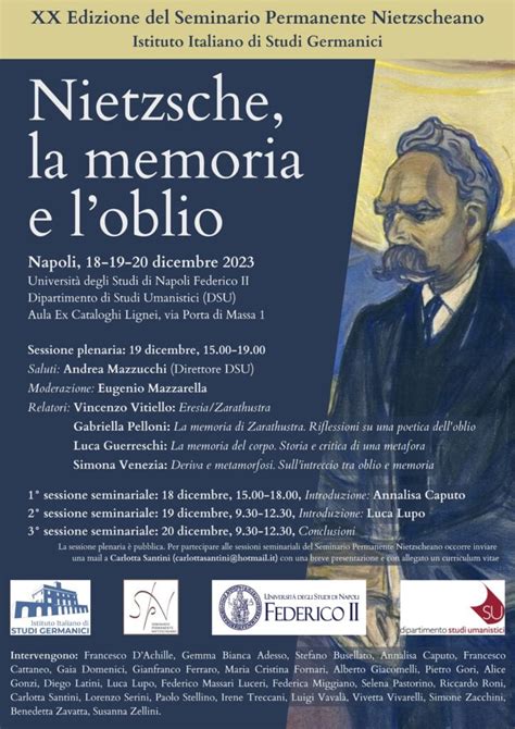 Nietzsche la memoria e l oblio SiFiT Società Italiana di Filosofia