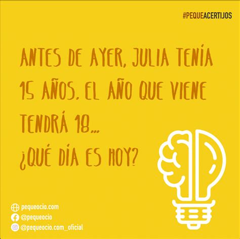 20 acertijos matemáticos de lógica para ponerte a prueba Pequeocio