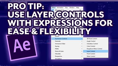After Effects Explaining The Layer Control Effect Expression