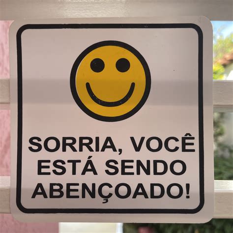 Placa Sorria você está sendo abençoado Espaço da Anita
