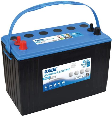V Ah Dual Purpose Domestic Leisure Battery Exide Ep Agm