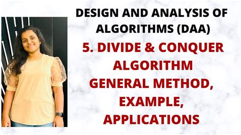 divide and conquer algorithm general method lec 5 daa youtube