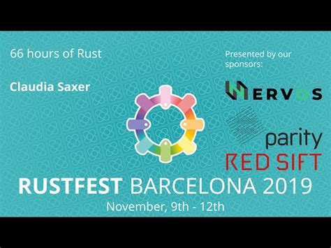 rustfest talk 66 hours of rust from rust class central
