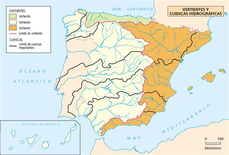 Las Vertientes Hidrogr Ficas De Espa A